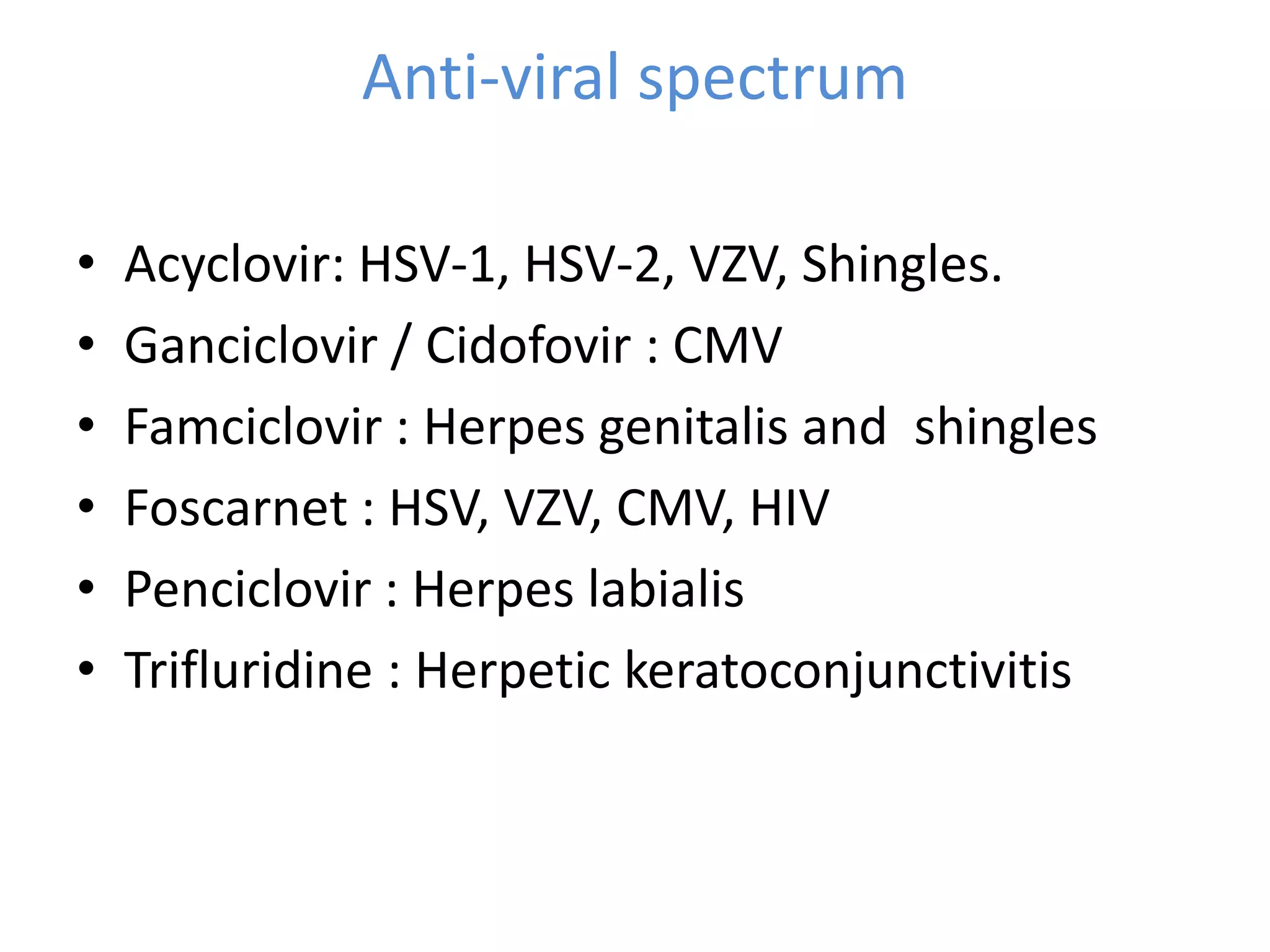 Antiviral drugs | PPTX