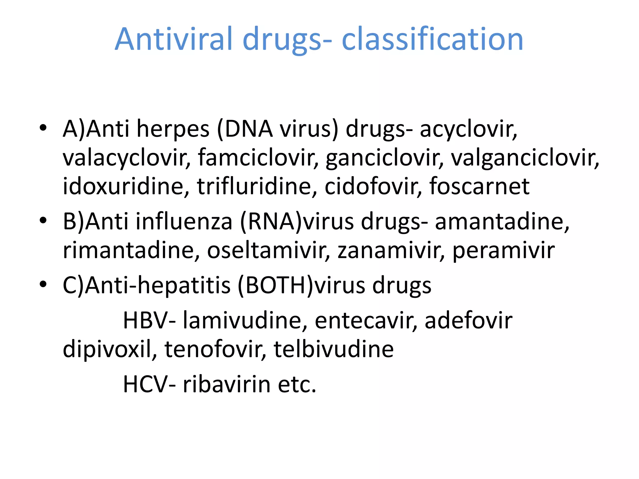 Antiviral drugs | PPTX