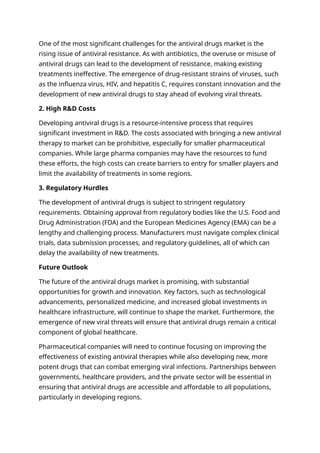 Antiviral Drugs Market: Emerging Therapies Reshape Healthcare | DOCX