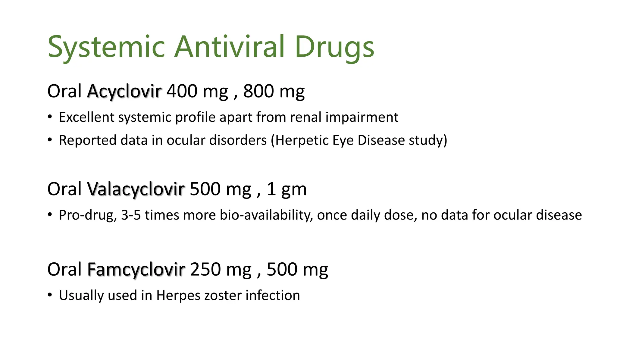 Anti-viral drugs in ophthalmic practice simplified | PPTX