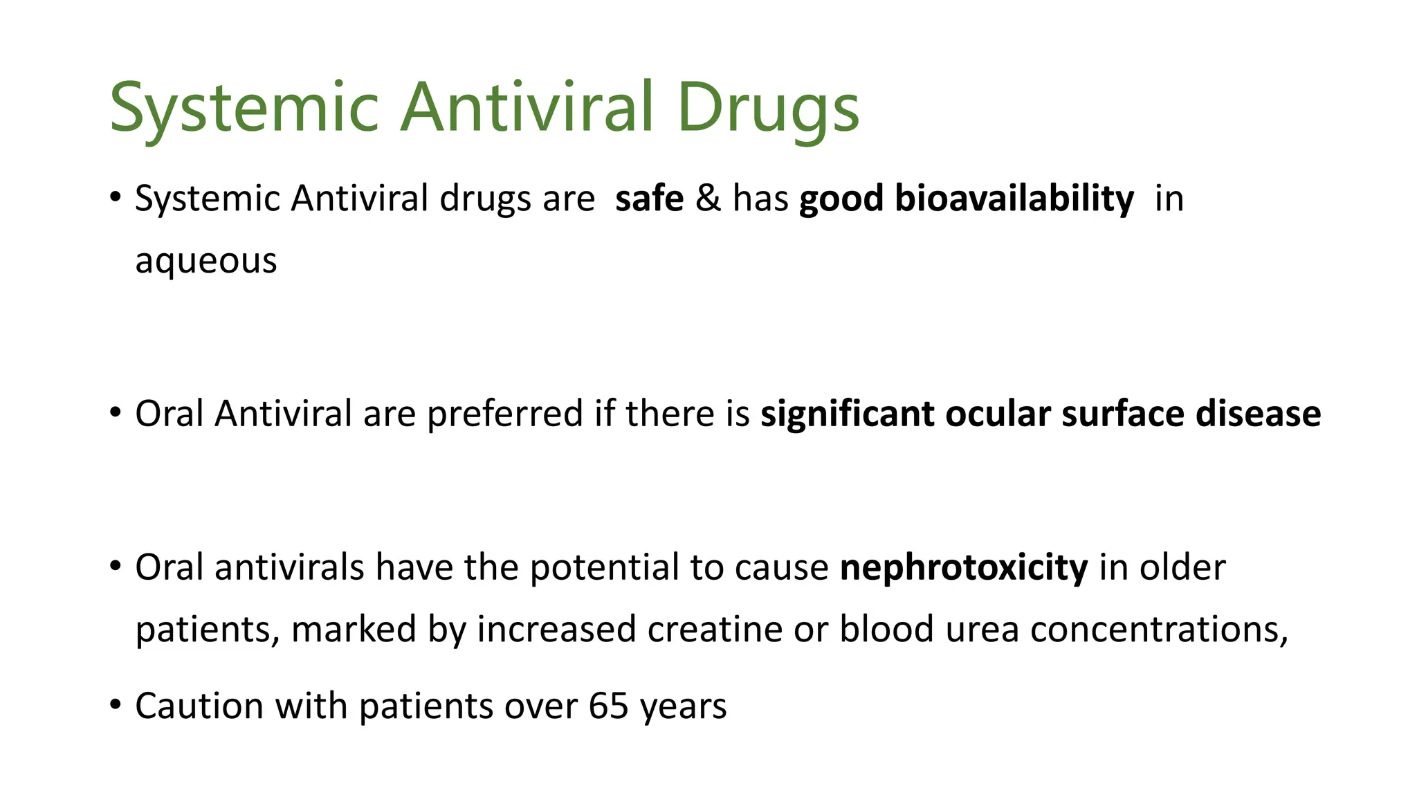 Anti-viral drugs in ophthalmic practice simplified | PPTX