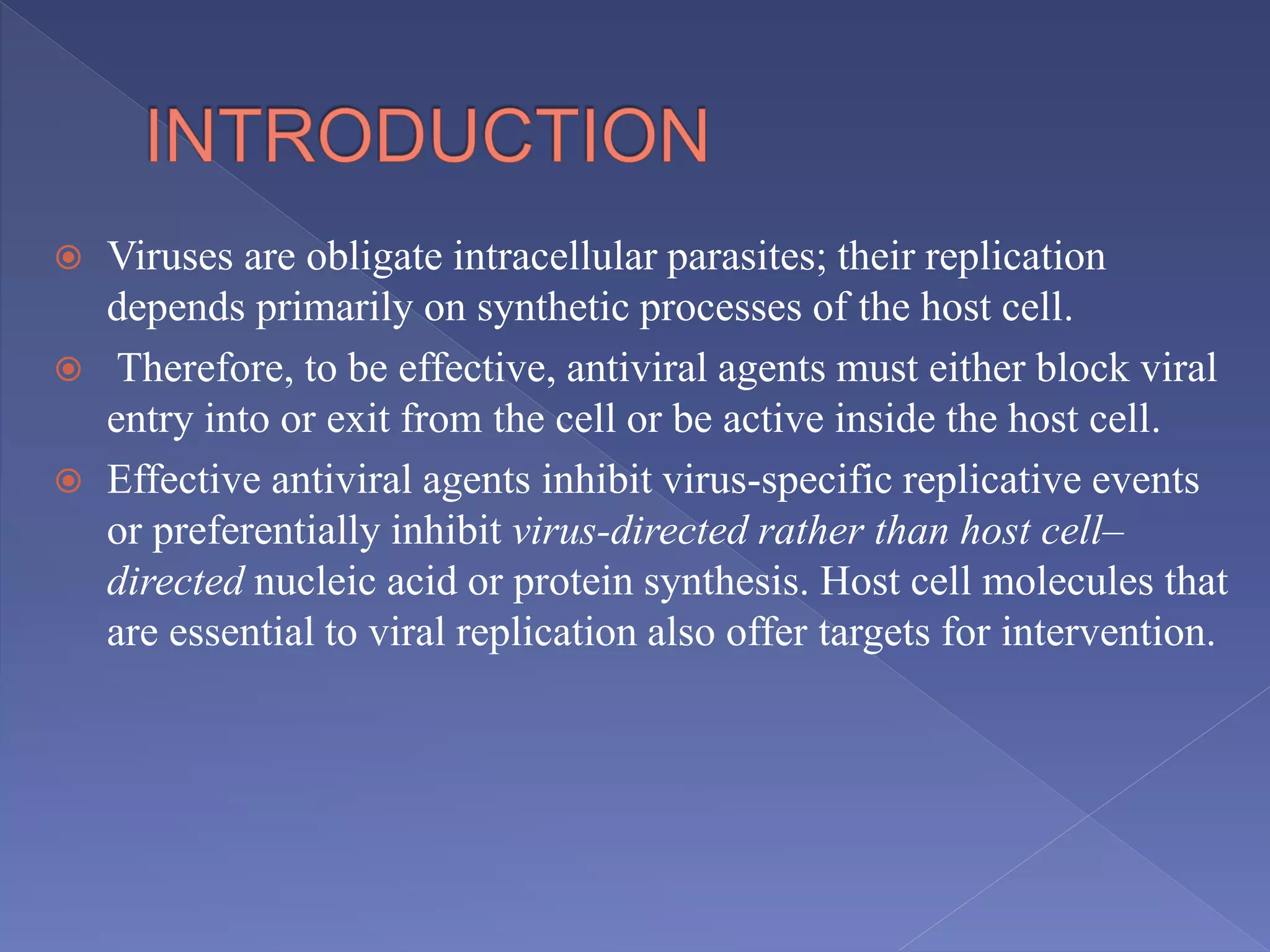 Pharmacology of Anti-viral drugs | PPTX