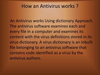 Antivirus | PPTX