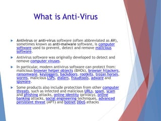 Anti virus | PPTX