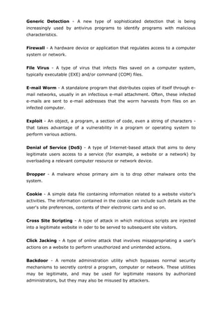 Antivirus and firewalls | PDF