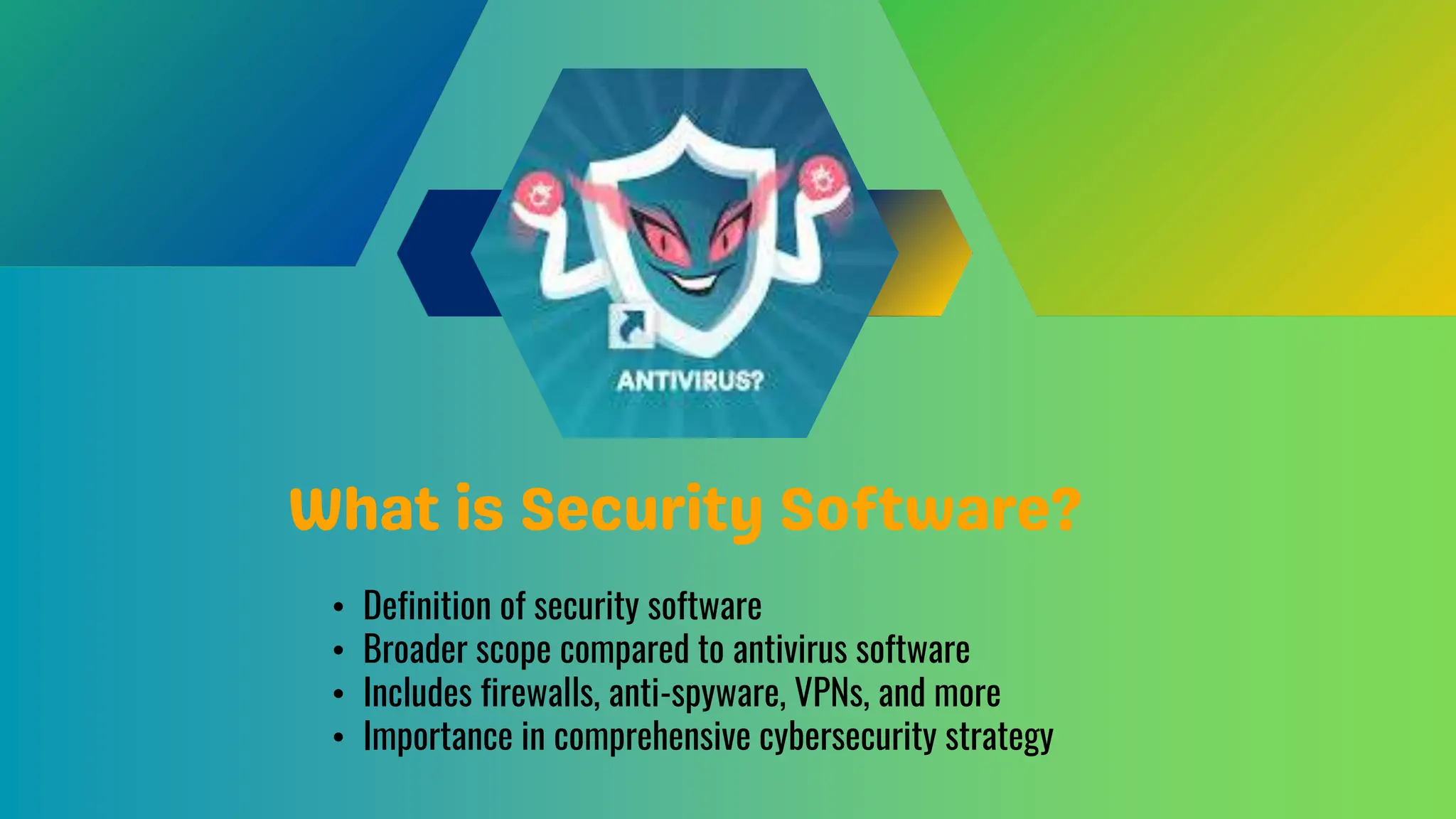 antivirus and security software | basics | PPTX