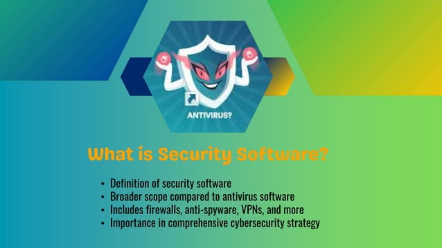 antivirus and security software | basics | PPTX