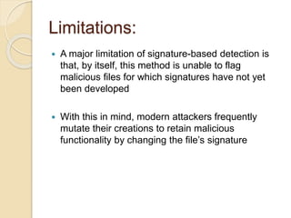 Antivirus - Virus detection and removal methods | PPTX
