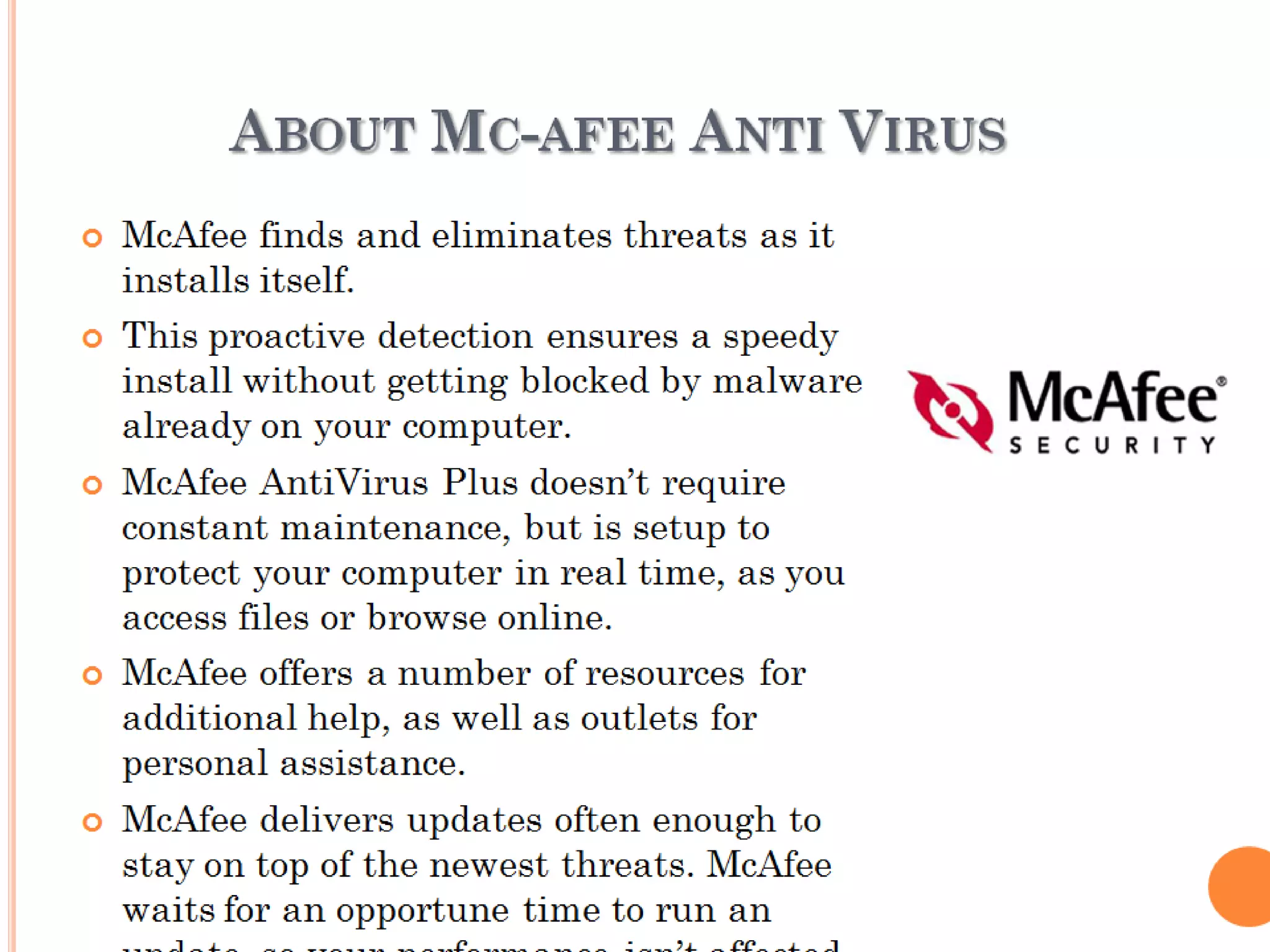 Mcafee Antivirus Support | PPT