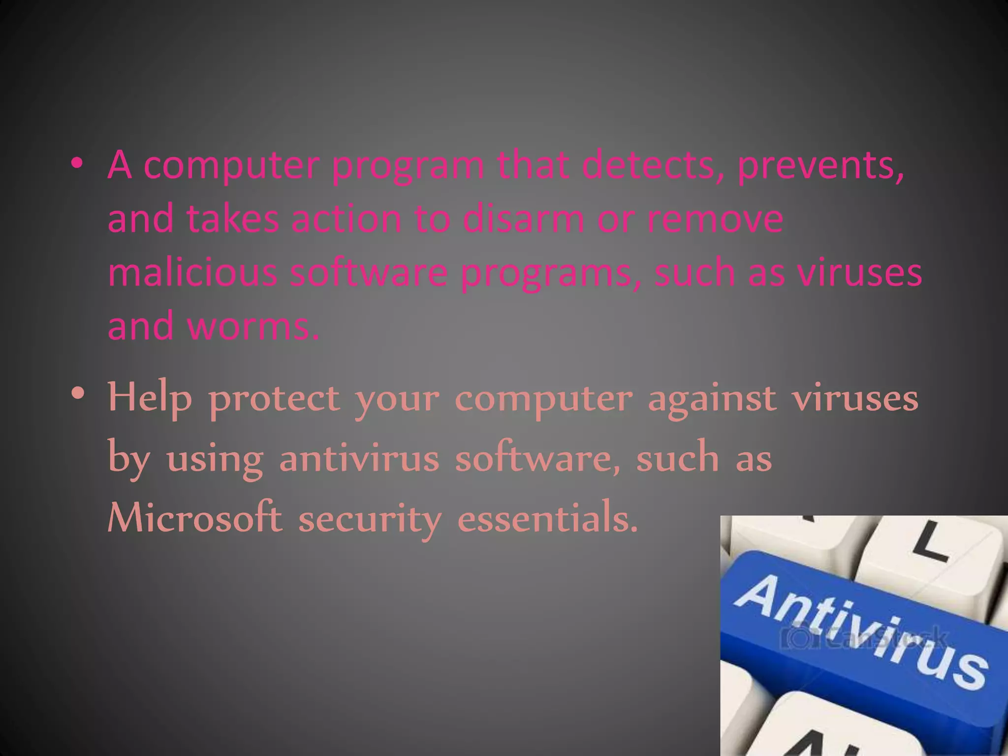 Antivirus ppt | PPTX | Antivirus Software | Computer Software and ...