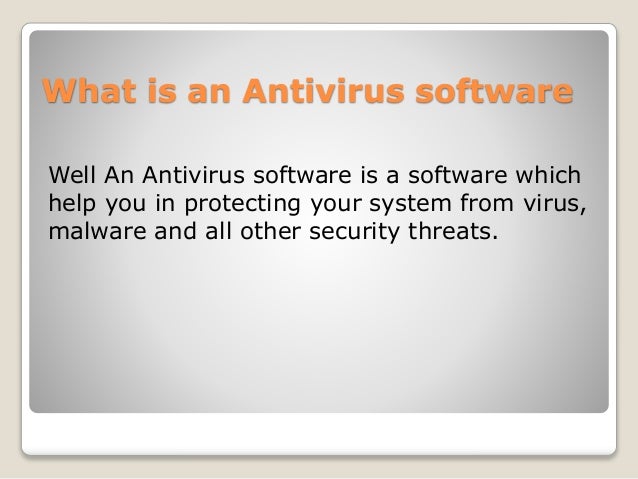 Antivirus software | PPTX