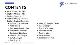 Antix Consulting Capture Plan Template | PPTX