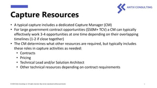 Antix Consulting Capture Plan Template | PPTX