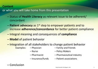 Adherencia al Tratamiento. Dr. Antjefink Wagner | PDF | Healthcare ...