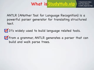 Antlr | PDF | Programming Languages | Computing