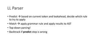 ANTLR - Writing Parsers the Easy Way | PPT | Free Download