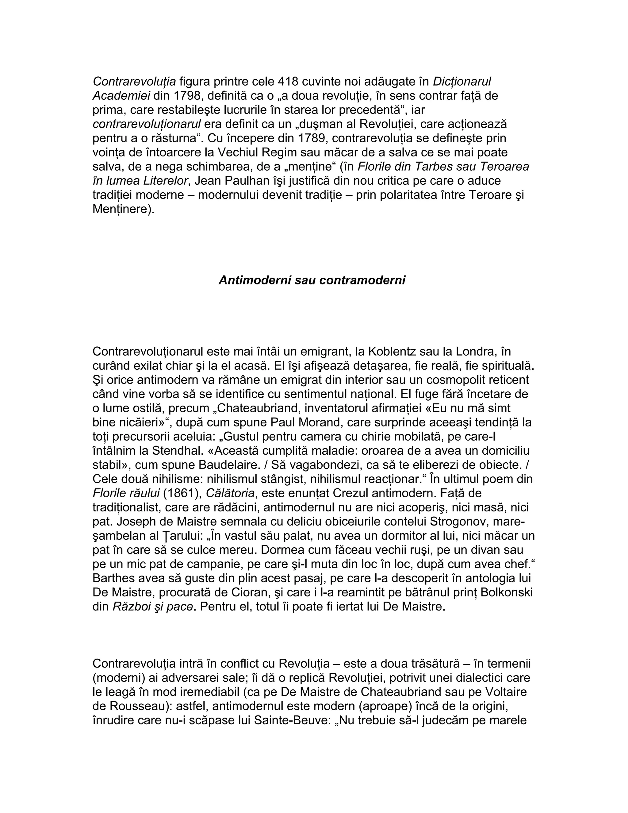 Antoine Compagnon Antimodernii | DOC