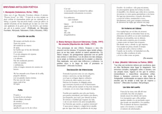 ANTOLOGÍA POÉTICA Mercedes Escolano | PDF
