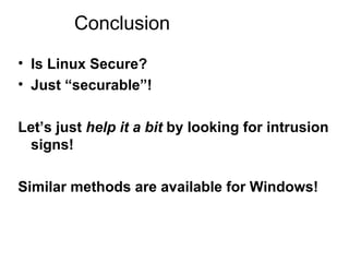 Anton Chuvakin on Discovering That Your Linux Box is Hacked | PPT