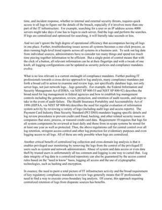 Log Analysis Across System Boundaries for Security, Compliance, and ...