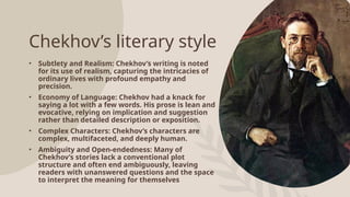 About ANTON CHEKHOV of life and history and work | PPTX