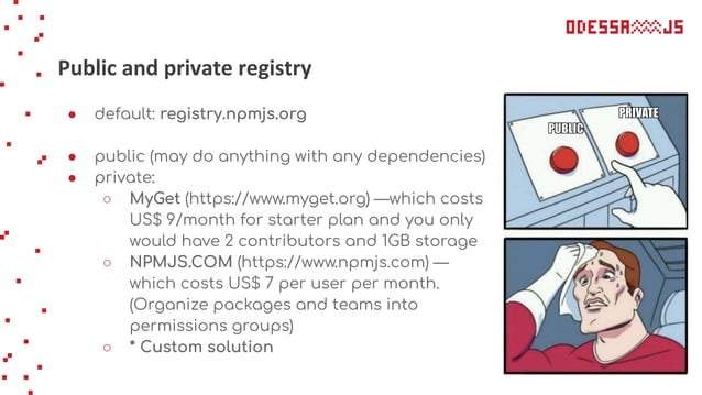Modules and artifacts in NPM by Anton Cherednikov | PPT