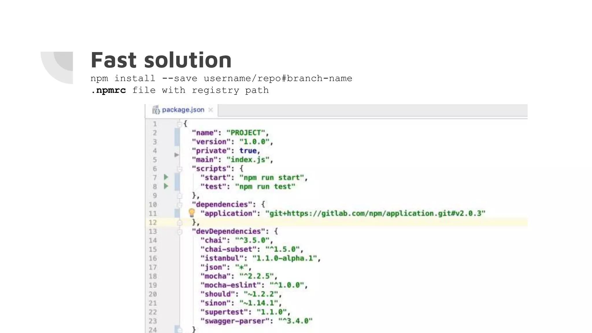 Anton Cherednikov "Modules and Artifacts in NPM" | PPTX