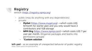 Anton Cherednikov "Modules and Artifacts in NPM" | PPTX
