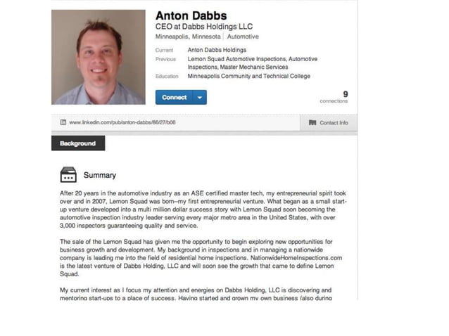 Anton Dabbs - LinkedIn - Preview | PPTX | Social Networking | Internet