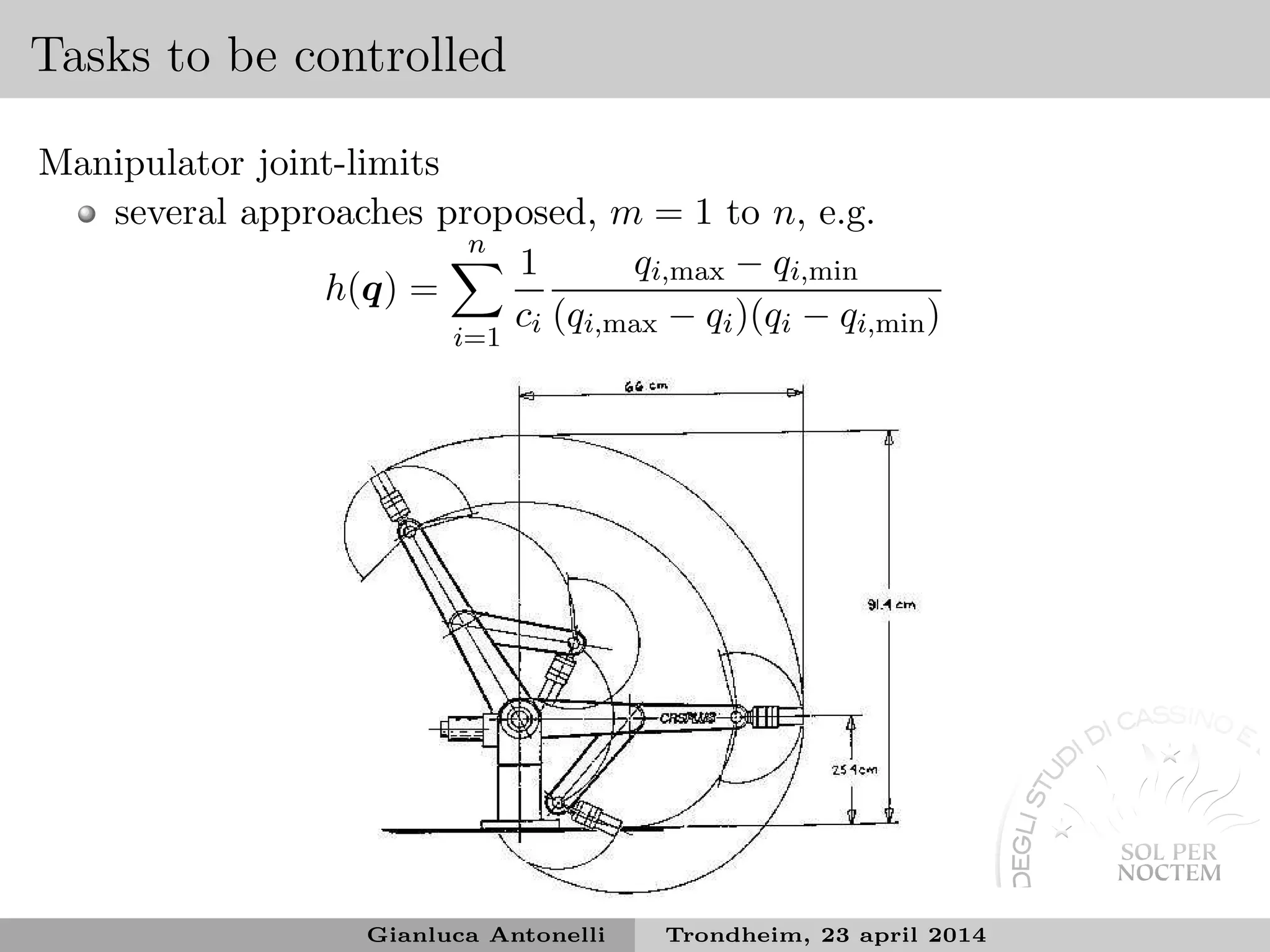 Control problems for floating-base manipulators | PPT