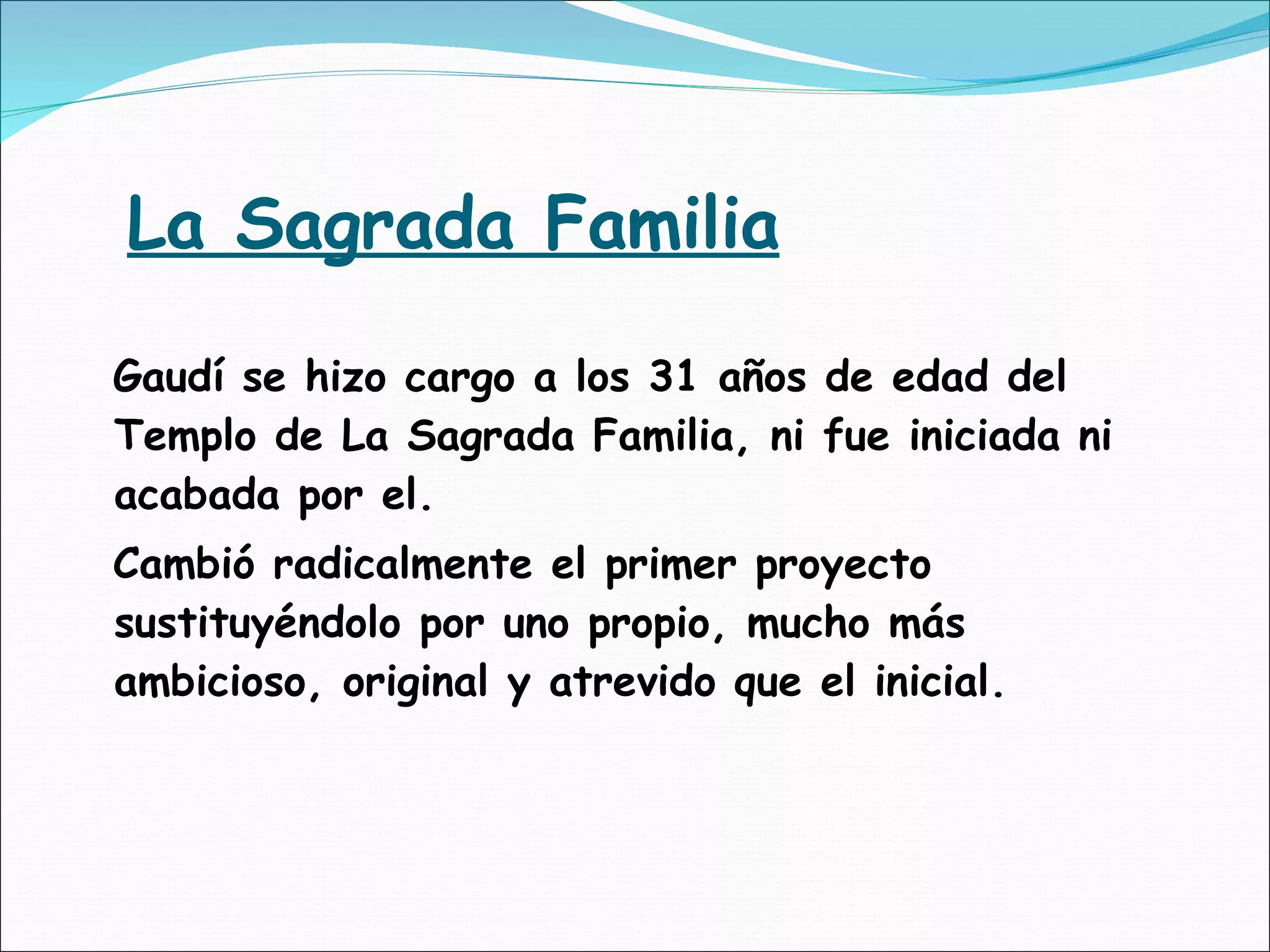 Antoni Gaudí Y La Sagrada Familia | PPT