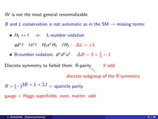 I. Antoniadis - "Introduction to Supersymmetry" 2/2 | PDF | Physics ...