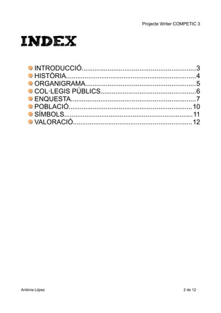 Antonia: Projecte Writer COMPETIC3 | PDF