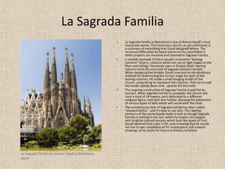 Antoni Gaudi - Architect | PPTX