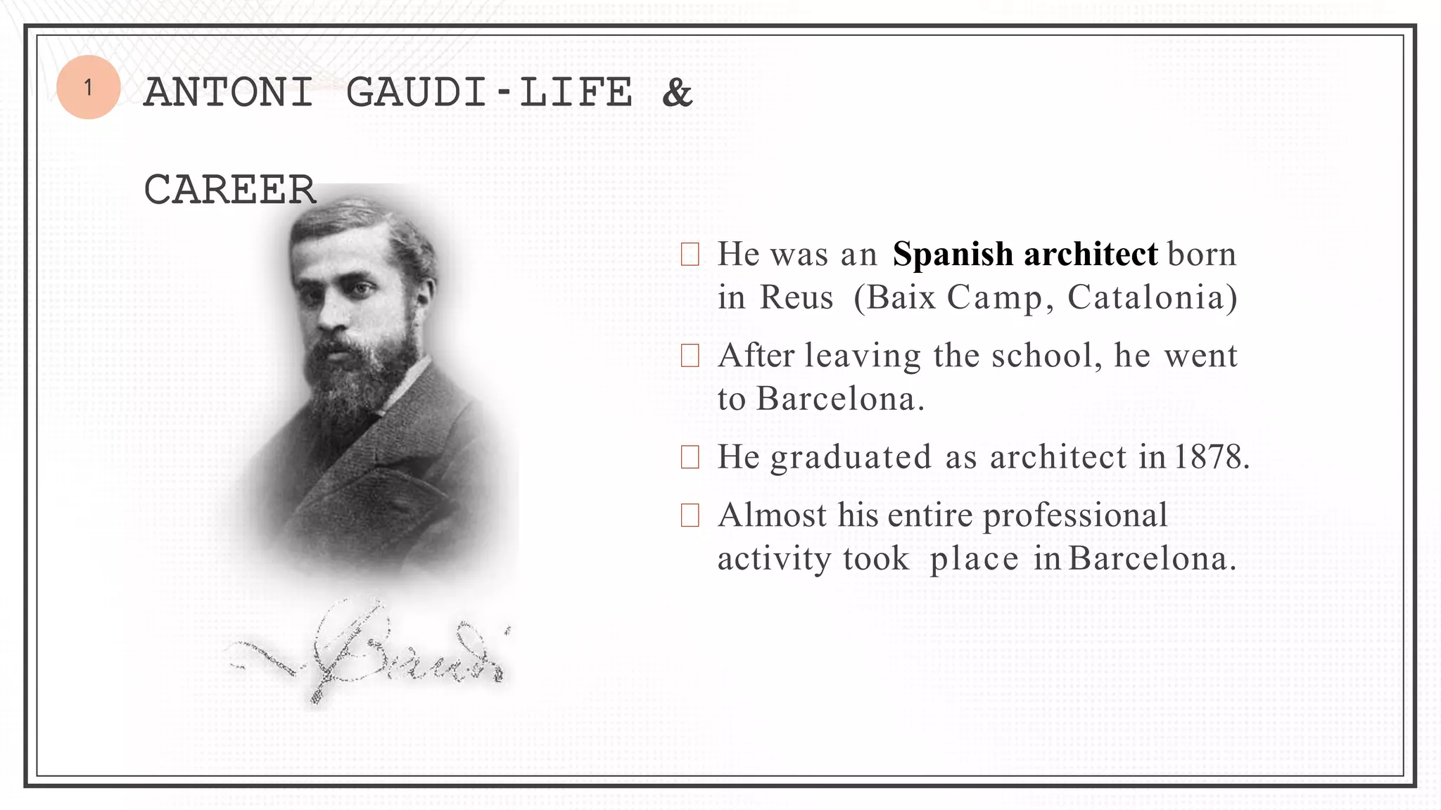 Antoni gaudi ppt | PPTX