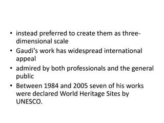 Antoni gaudi presentation | PPTX