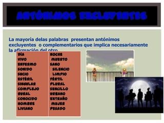 Antonimos | PPTX