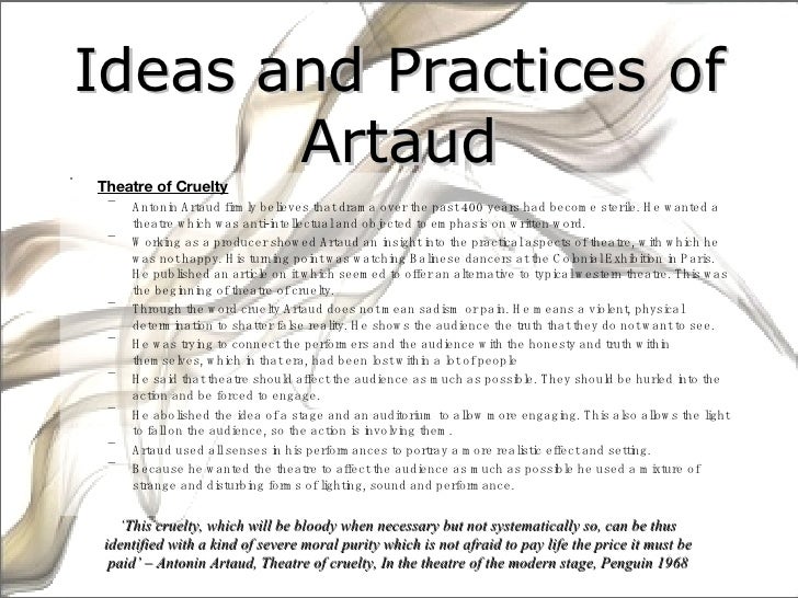 Antonin Artaud Resource pack