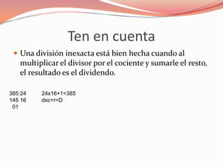 Tema 3.División con números naturales | PPTX