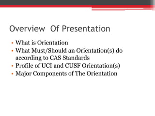 Orientation Slideshow | PPT