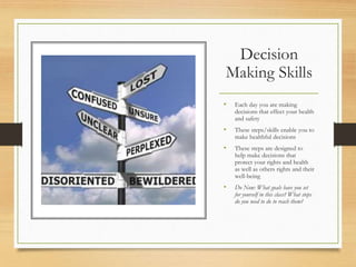 Teaching The Decision Making Process for High School Students | PPTX ...