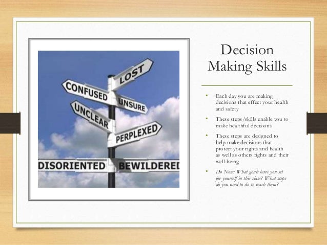 Teaching The Decision Making Process for High School Students