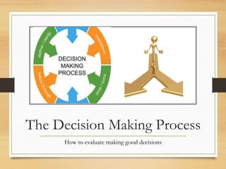 Decision Making Skills for Middle Schoolers | PPTX