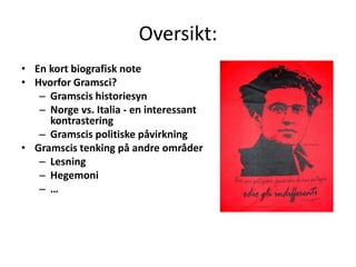 Antonio gramsci | PPTX