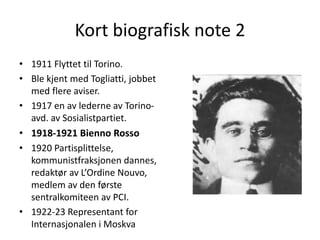 Antonio gramsci | PPTX