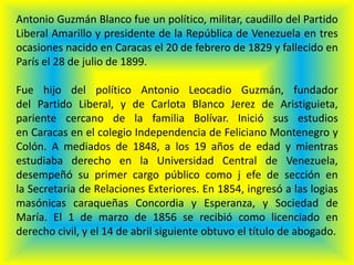 Antonio guzman blanco | PPTX