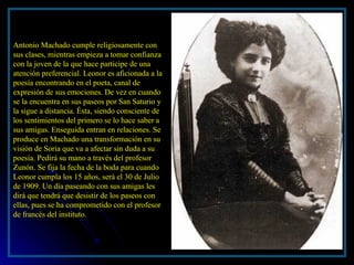 Antonio Machado Y Leonor Izquierdo | PPS