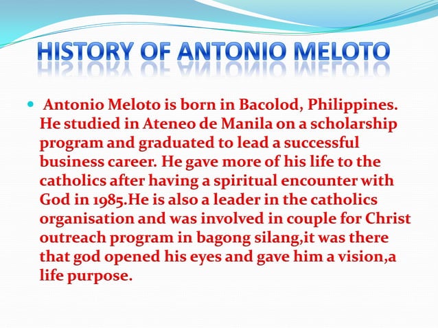 Antonio meloto | PPTX