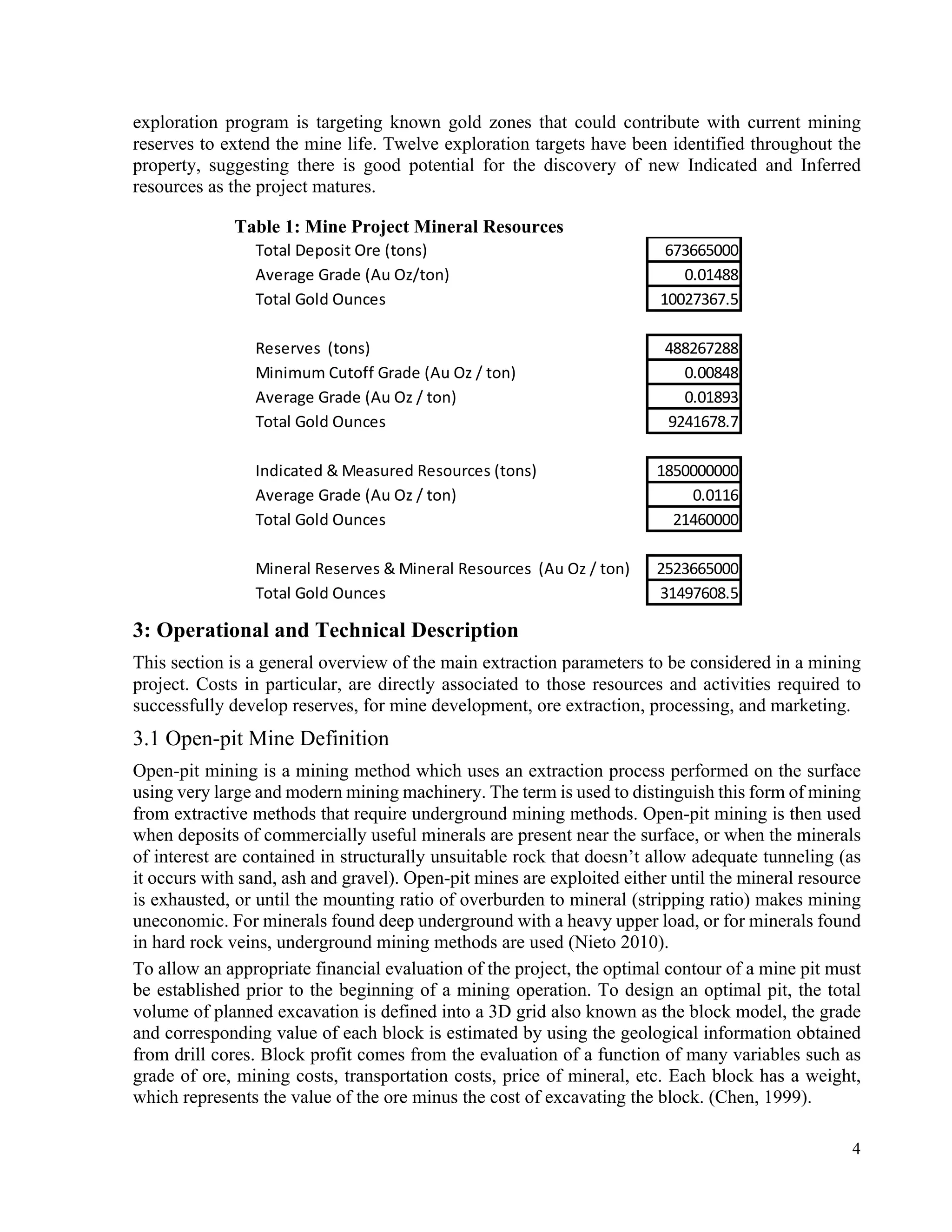 Economic Assessment and Value Maximizations of a Mining Operation based on an Iterative Cutoff ...
