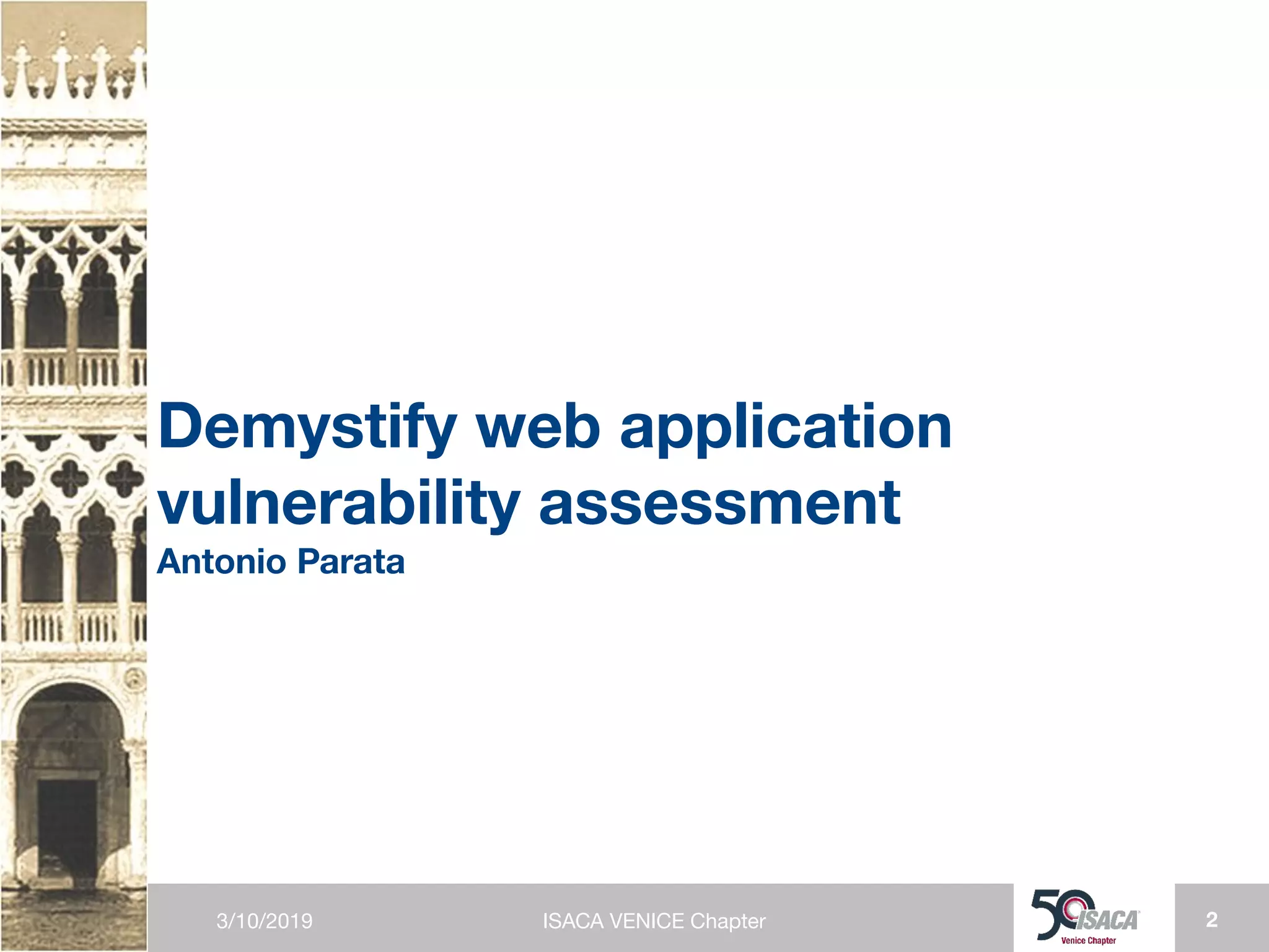 Demystify web application vulnerability assessment | PDF